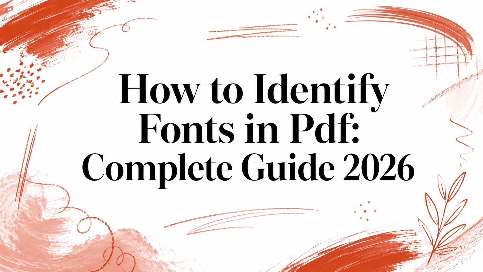How to Identify Fonts in Pdf: Complete Guide 2026 | Font Checker Pro